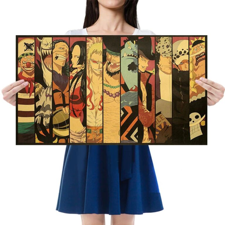 Oka Shichibukai Family Portrait Retro Poster - Official One Piece Merch ...