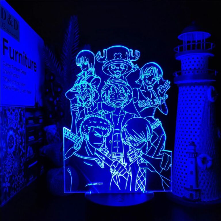 One Piece 3D Led ANIME LAMP Nightlights 7 Color - Official One Piece ...
