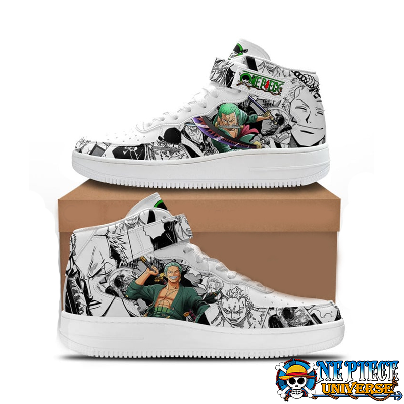 Roronoa Zoro One Piece High Top Air Force Shoes Custom Shoes - One ...