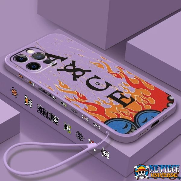 Ace One Piece Phone Case Flame For iPhone Series - Official One Piece ...