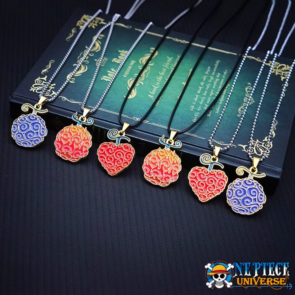 One Piece Devil Fruit Necklace Anime Metal 60cm | One Piece Universe