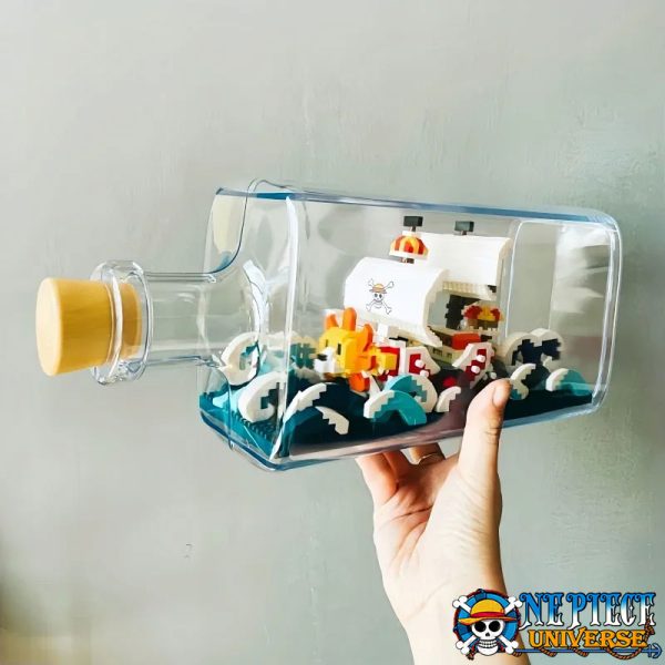 Thousand Sunny Pirate Ship Building Block in Bottle | One Piece Universe