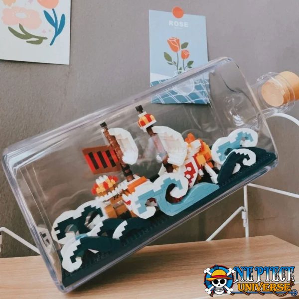 Thousand Sunny Pirate Ship Building Block in Bottle | One Piece Universe