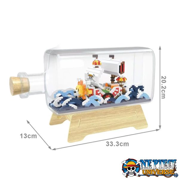 Thousand Sunny Pirate Ship Building Block in Bottle | One Piece Universe