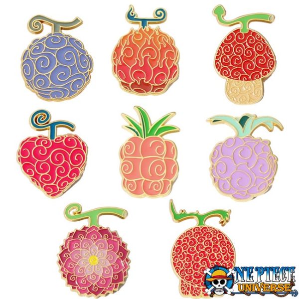 One Piece Devil Fruit Pins So Cute (8 Styles) | One Piece Universe Store