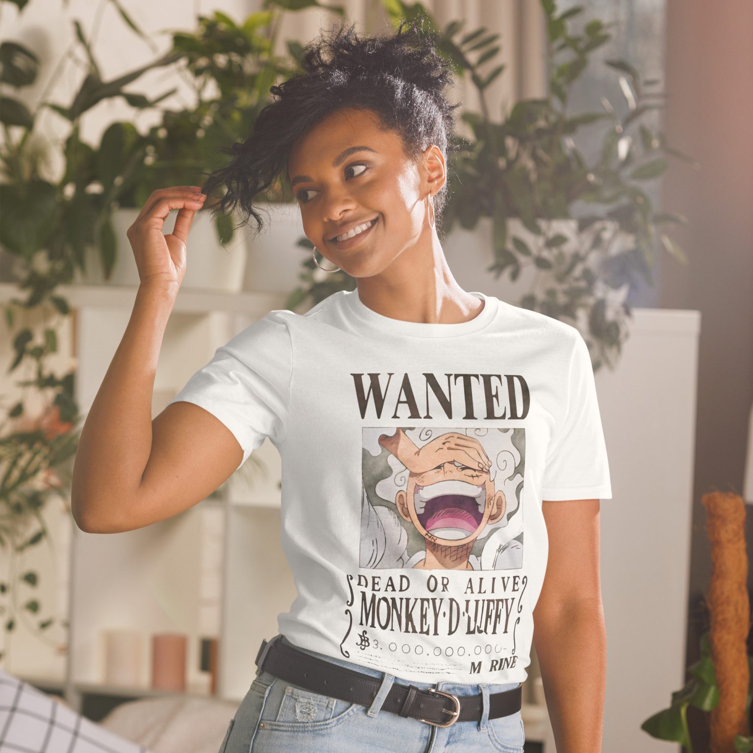 Monkey D. Luffy Gear 5 Wanted Unisex T-Shirt - Official One Piece Merch ...