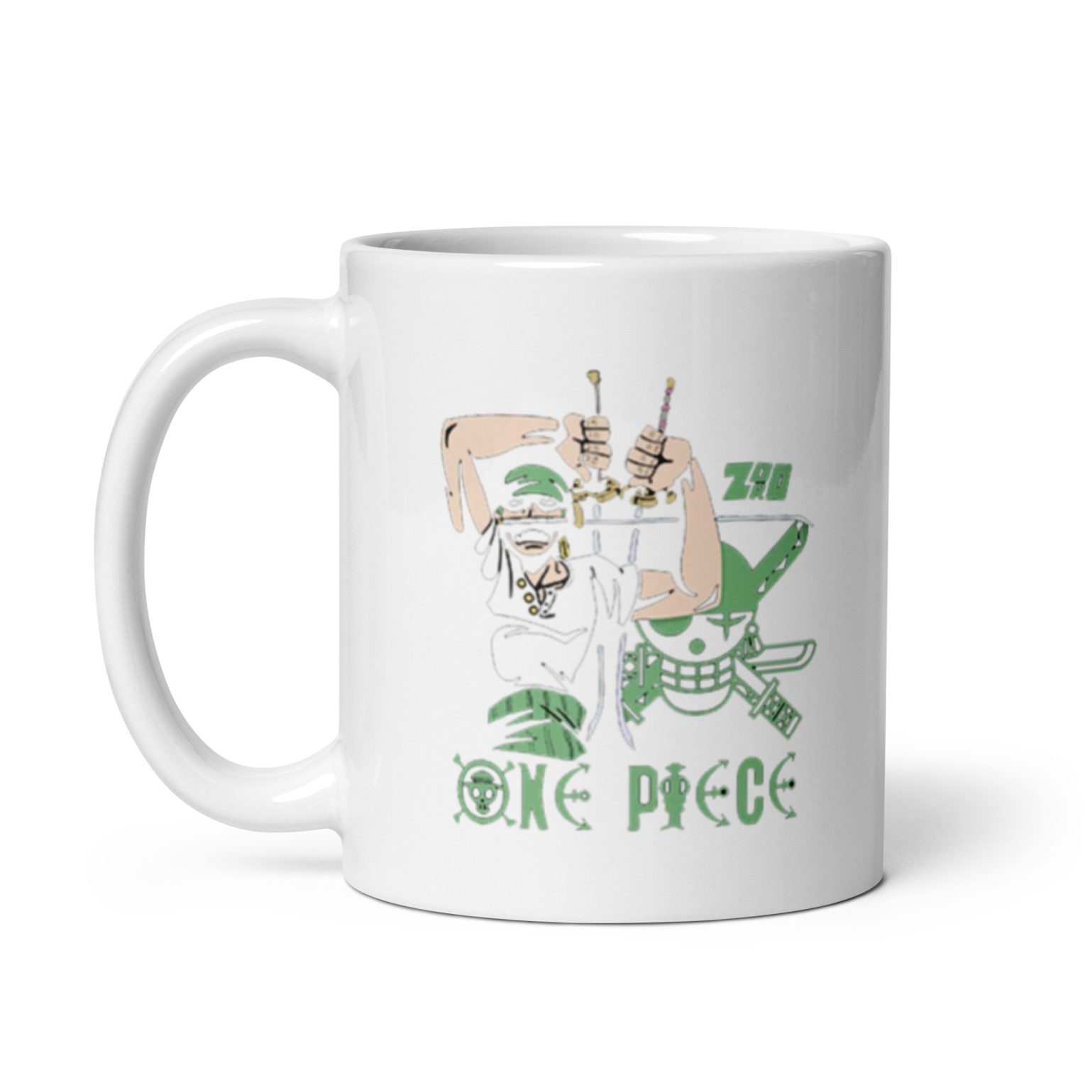 One Piece Zoro Anime White glossy mug - One Piece Universe Store ...