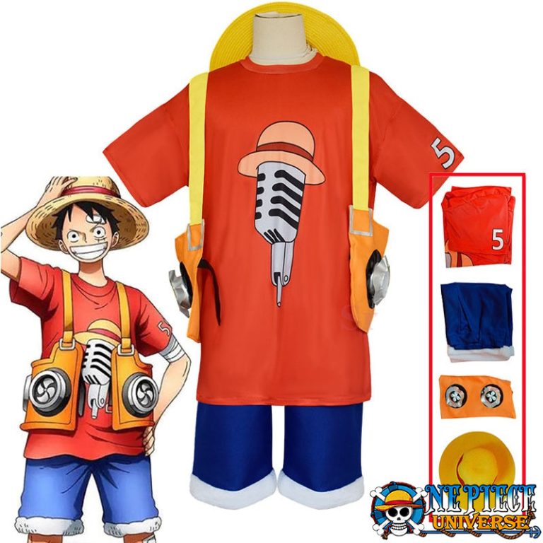 One Piece Luffy Film Red Outfit Amazing Cosplay Halloween | One Piece ...