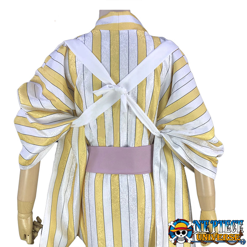 Sanji Wano Outfit Costume Kimono Cosplay Yellow Pattern for Sale | One ...