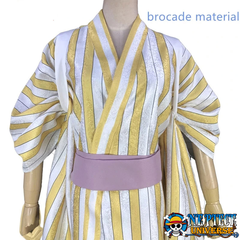 Sanji Wano Outfit Costume Kimono Cosplay Yellow Pattern for Sale | One ...
