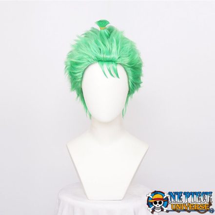 Roronoa Zoro Wig Short Green Hair Cosplay (Chonmage Style) | One Piece ...