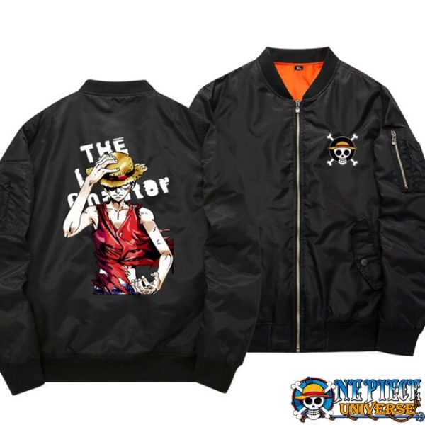 Luffy Jacket Bomber Black Moss Green Unisex | One Piece Universe