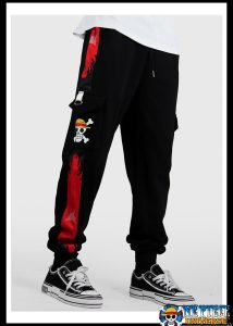 Luffy Pants Anime Pattern One Piece Unisex | One Piece Universe