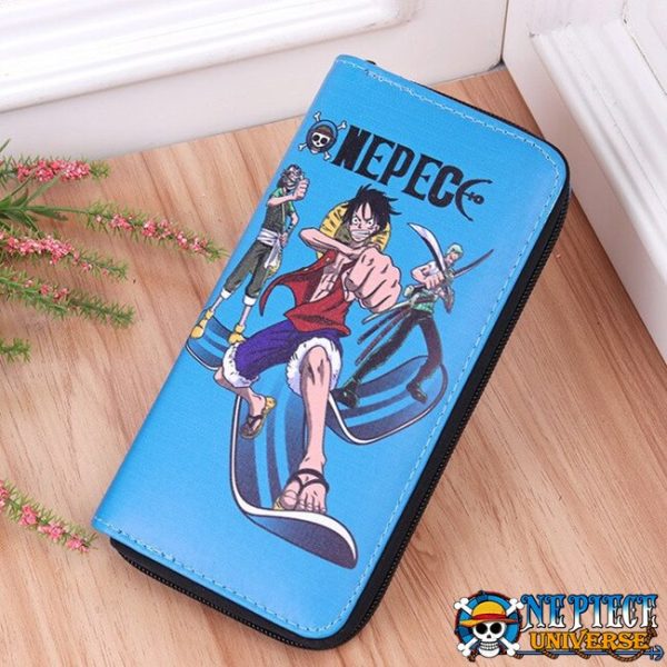 Long Zipper One Piece Leather Wallet 20x10cm | One Piece Universe
