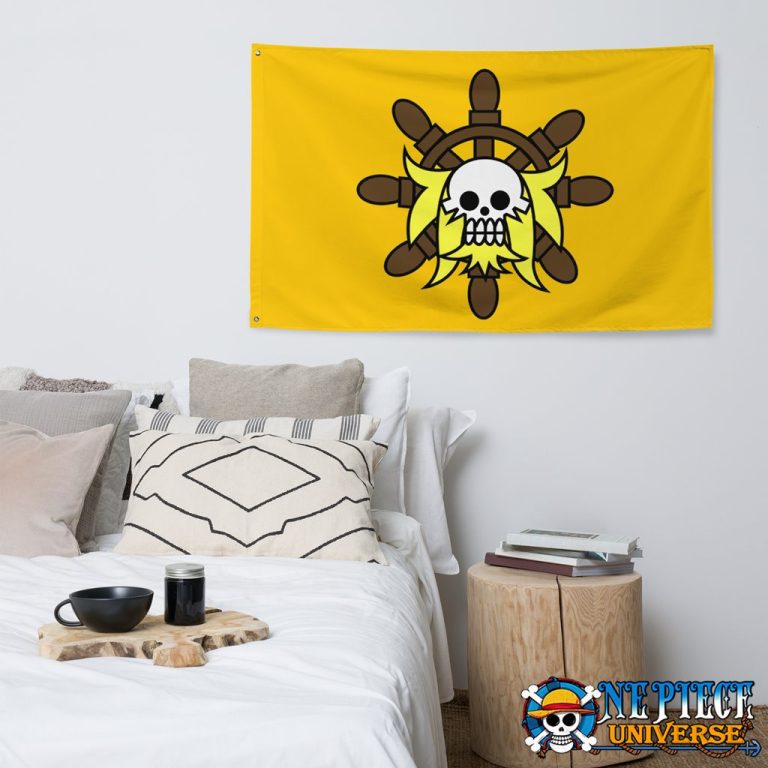 One Piece Jolly Roger Golden Lion Pirates Flag (2 Colors) | One Piece ...
