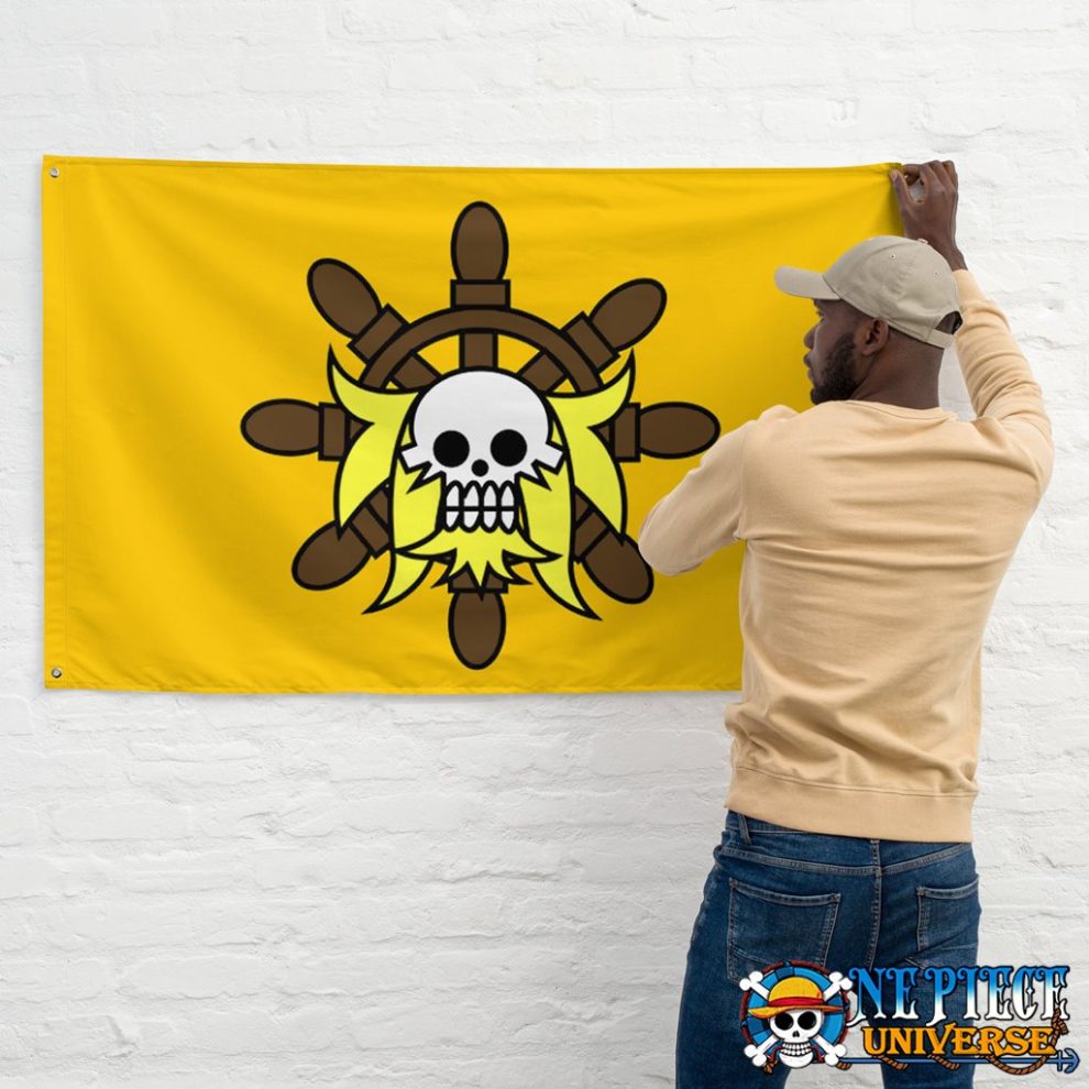 One Piece Jolly Roger Golden Lion Pirates Flag (2 Colors) | One Piece ...