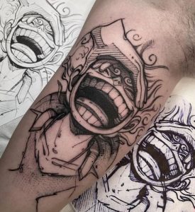 Explore 70+ Luffy Tattoo Ideas Hottest 2024 | One Piece Universe