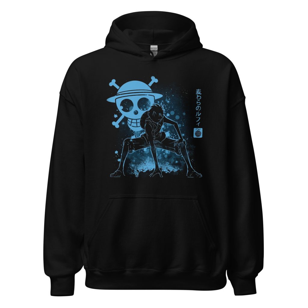 One Piece Blue Luffy Gear 2 Hoodie - One Piece Universe Store ...