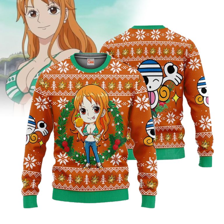 One Piece Luffy Gomu Gomu Ugly Sweater Xmas Christmas Gift - Official ...