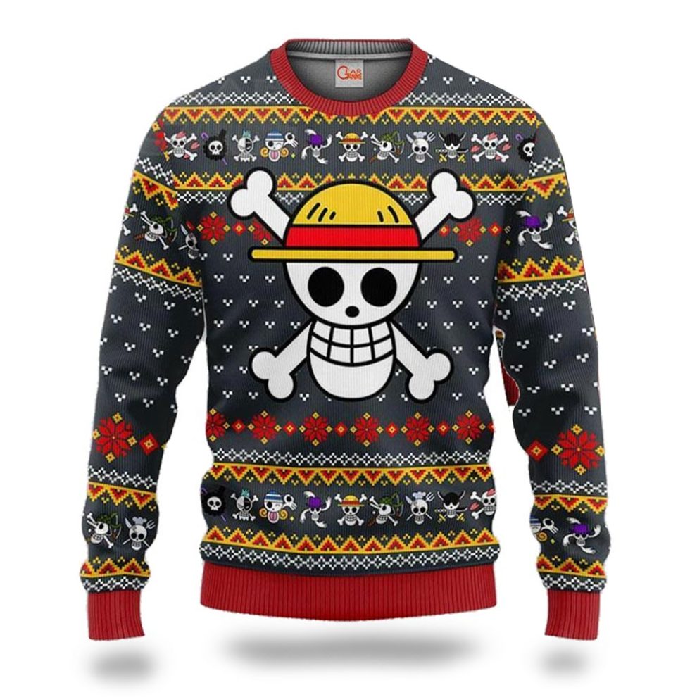 One Piece Luffy Gear 4 Ugly Christmas Sweater Xmas Gift - Official One ...
