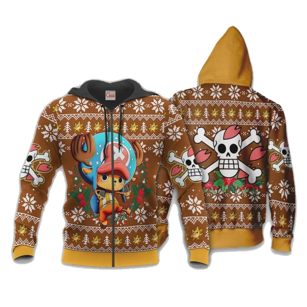 One Piece Tony Tony Chopper Ugly Christmas Sweater Xmas Gift - Official ...