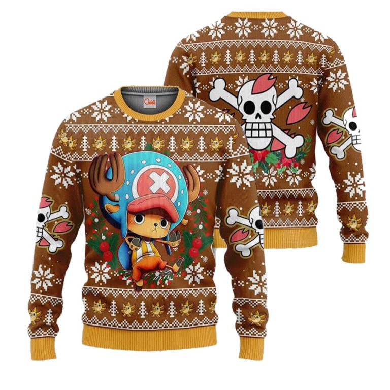 One Piece Luffy Gomu Gomu Ugly Sweater Xmas Christmas Gift - Official ...