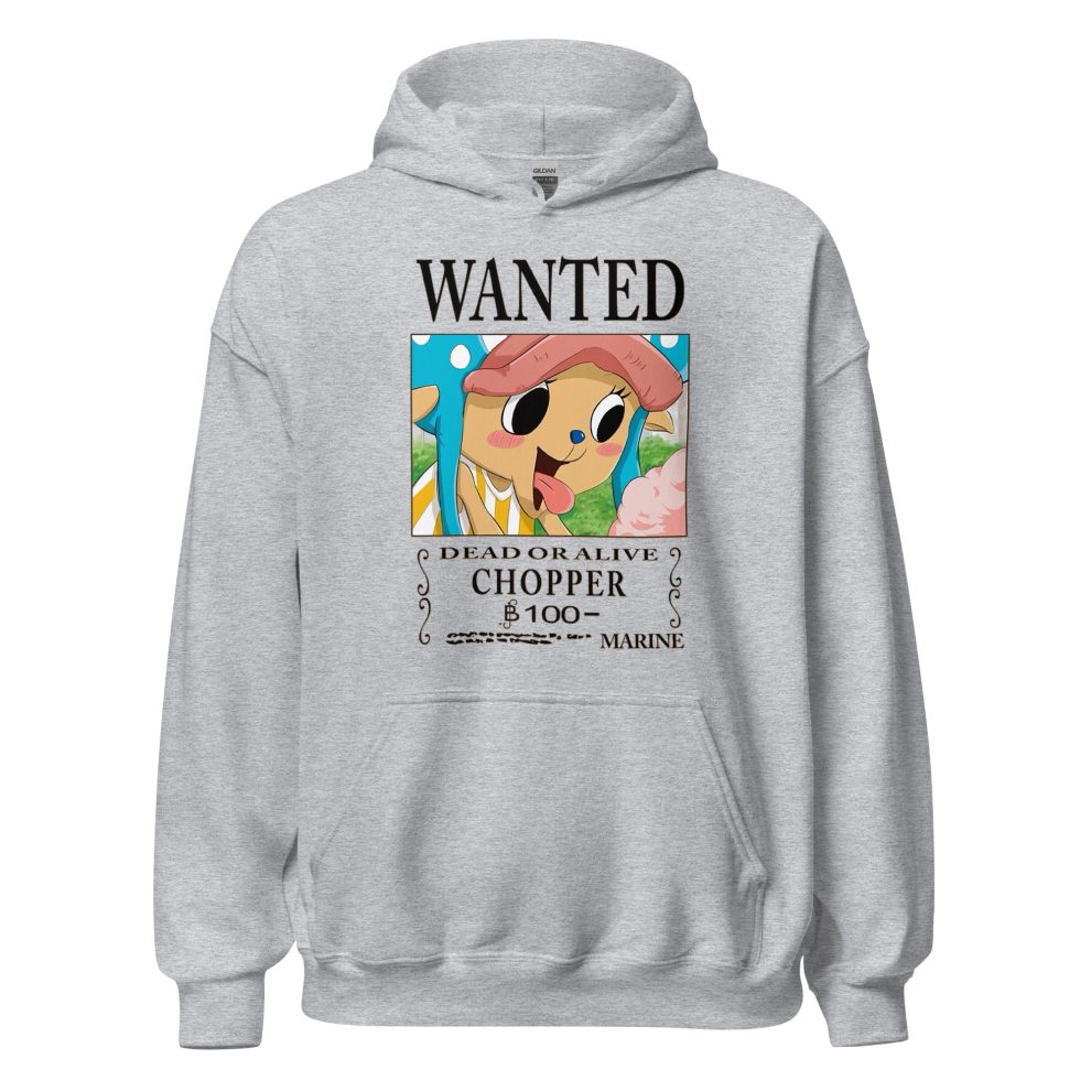 One Piece Tony Tony Chopper Wanted Unisex Hoodie - One Piece Universe ...
