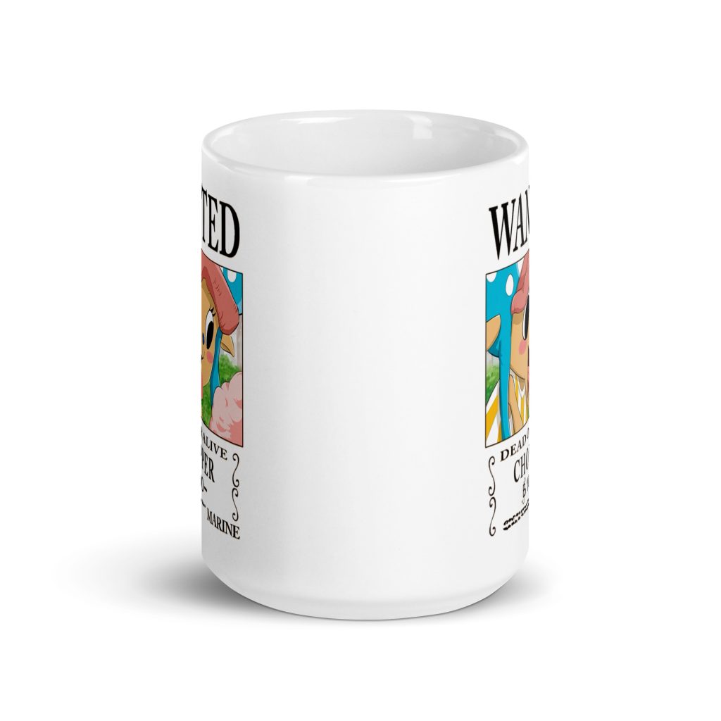 One Piece Tony Tony Chopper Wanted White glossy mug - Official One ...