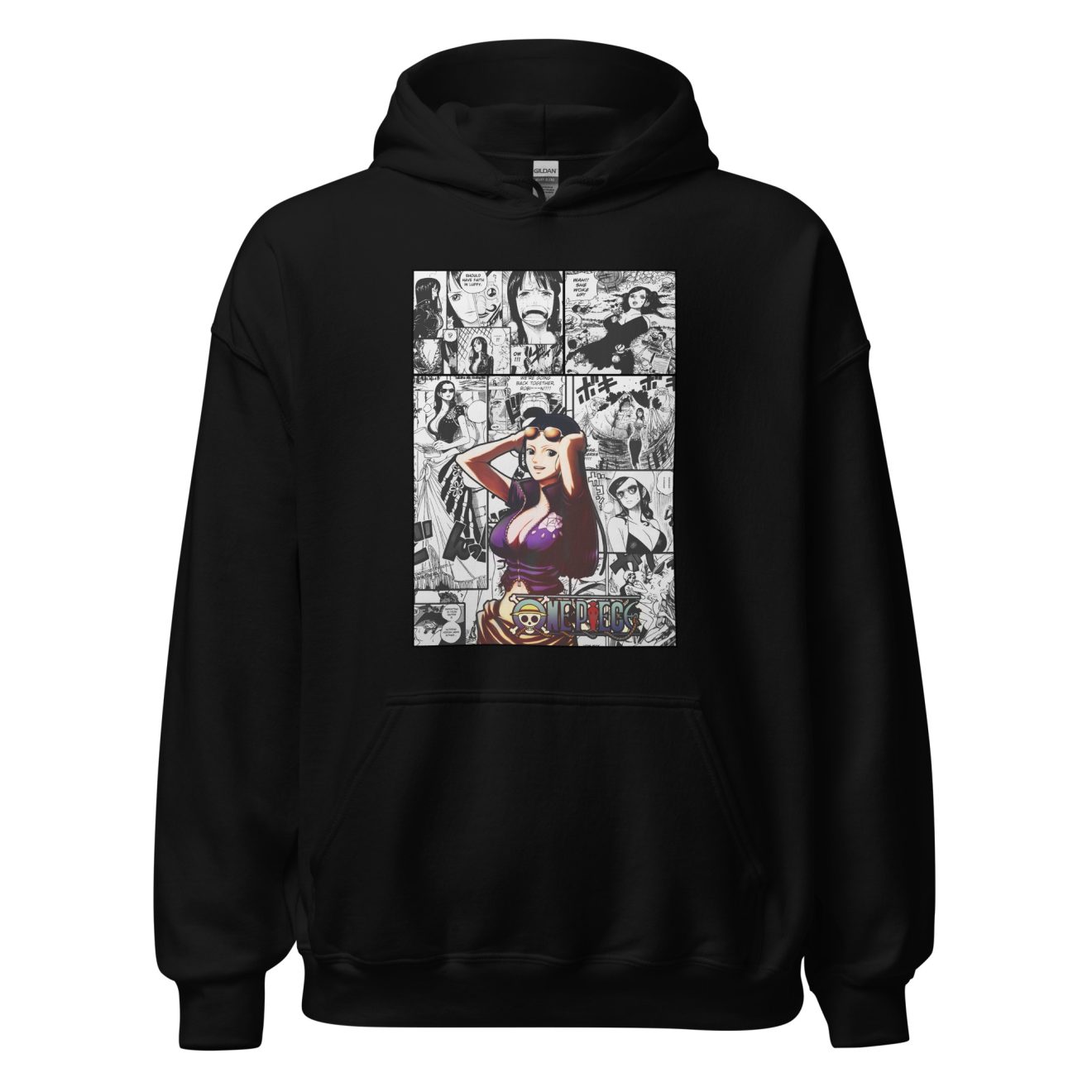 One Piece Nico Robin Manga Strip Anime Pirate Hoodie - Official One ...