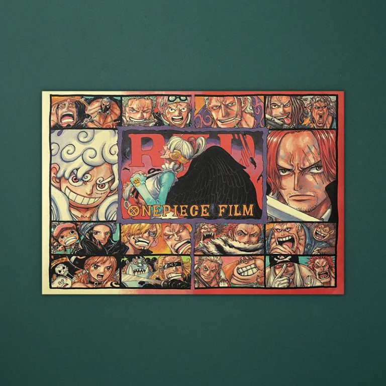 Luffy Poster HD All Characters Strawhat Members (13 Colors) | One Piece ...