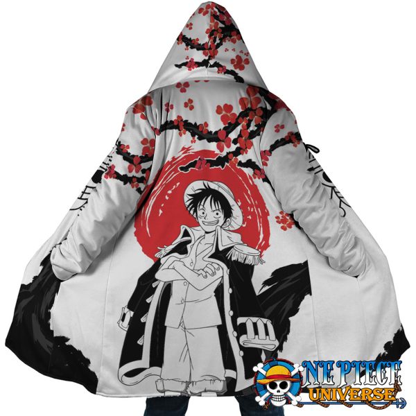 One Piece Luffy Pirate King Sakura Japan Dream Cloak Coat Jacket - One ...