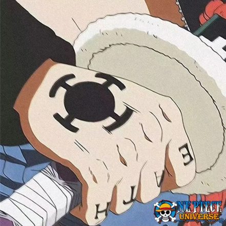 Trafalgar Law Hand Tattoo DEATH Sticker Cosplay | One Piece Universe Store