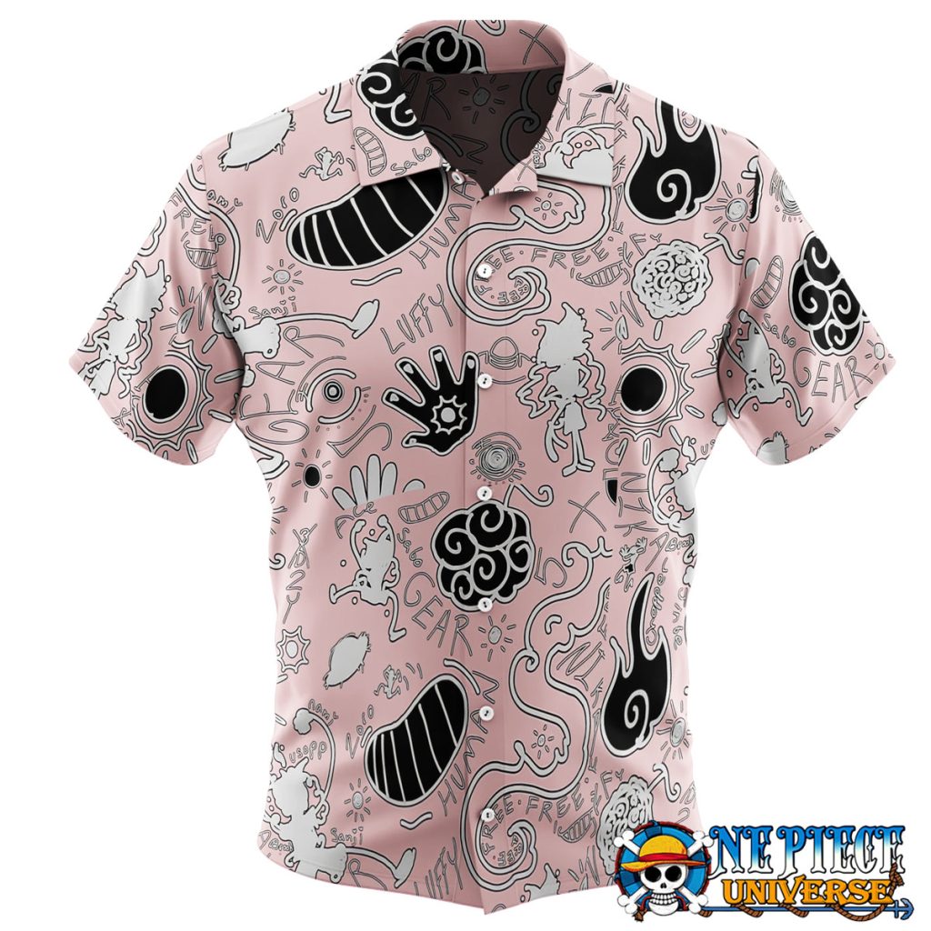 One Piece Luffy Gear 5 Pattern Hawaiian Shirt For Sale | One Piece ...