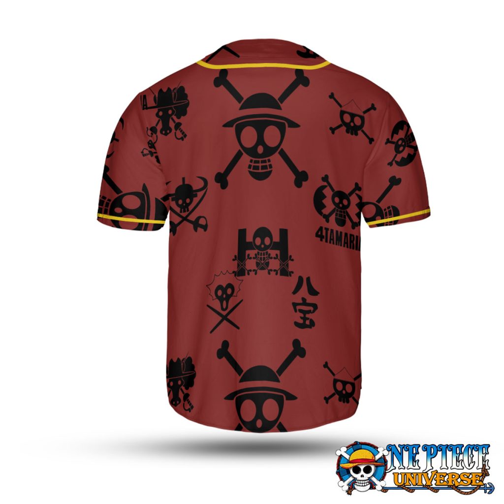 One Piece Straw Hat Symbol Baseball Jersey - Official One Piece Merch ...
