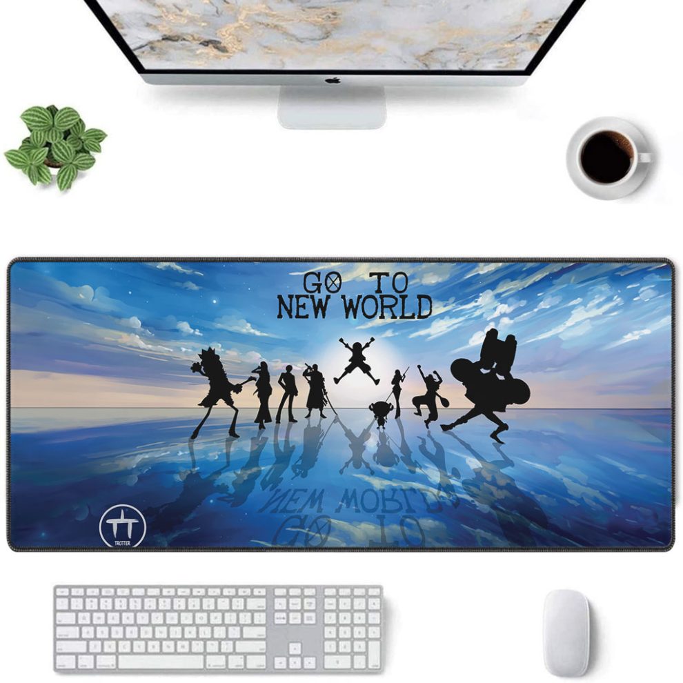 One Piece Go To New World Mouse Pad Pc Laptop Office Keyboard - One ...