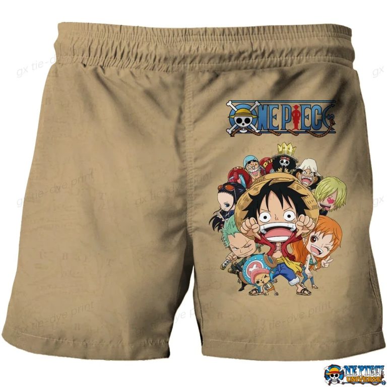 Luffy Beach Shorts Fashion Swim Trunks S-3XL (10 Colors) | One Piece ...