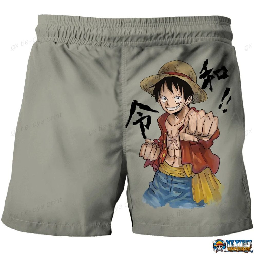 Luffy Beach Shorts Fashion Swim Trunks S-3XL (10 Colors) | One Piece ...