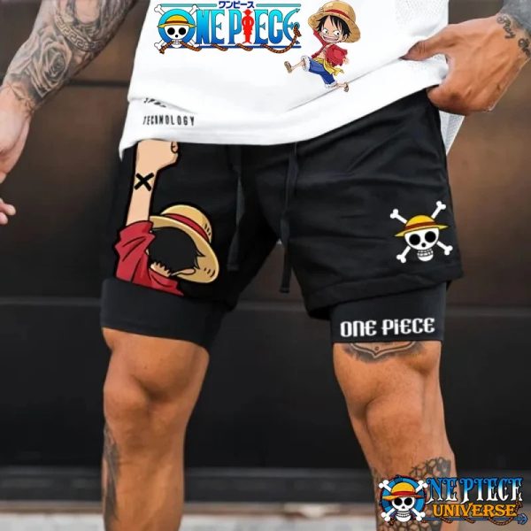 One Piece 3D Print Luffy Swimming Shorts | One Piece universe Store