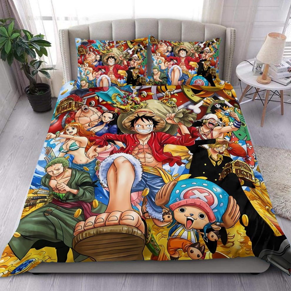 Straw Hat Pirates Main Characters Bedding Set Sheets Covers | One Piece ...