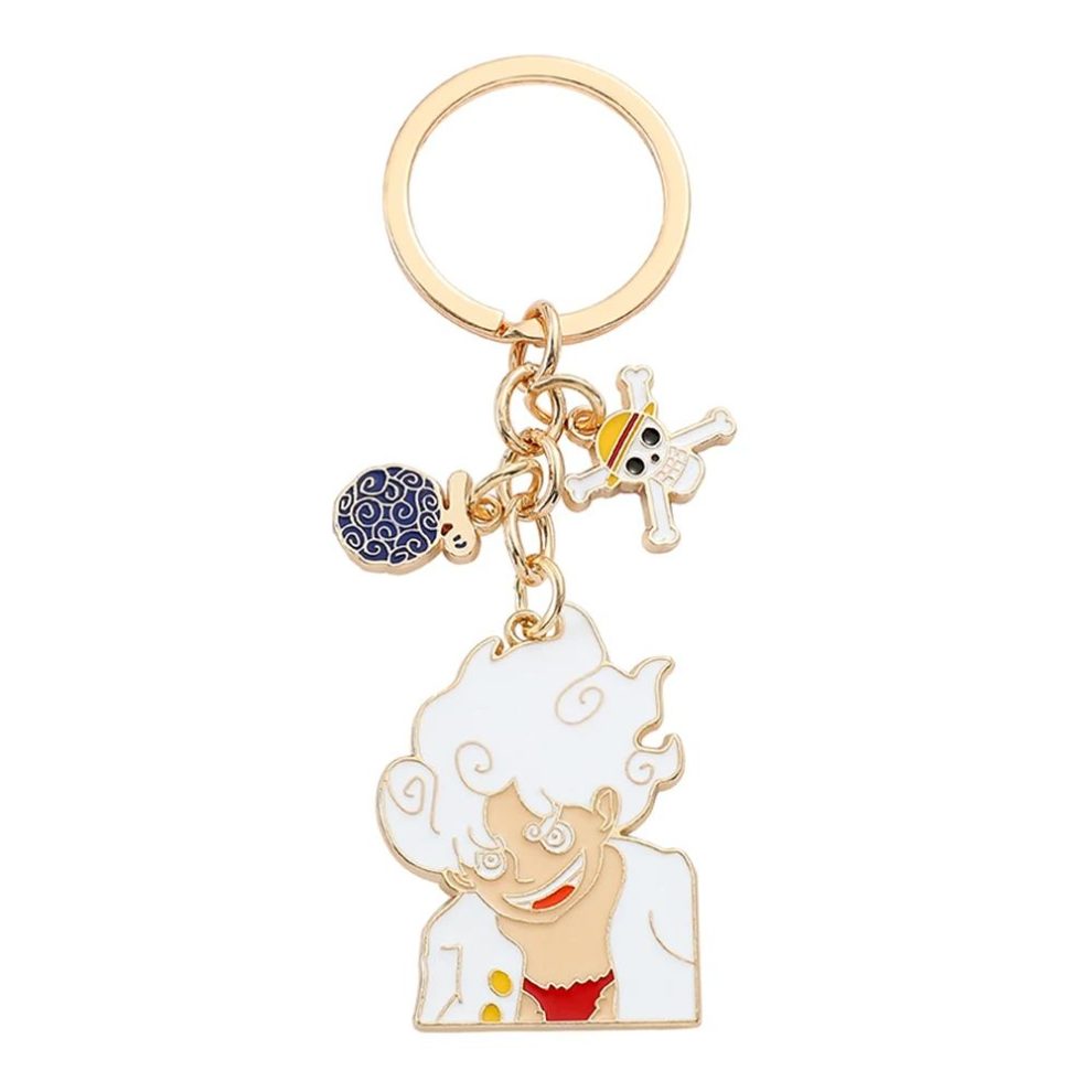 Sun God Luffy Gear 5 Keychain Set Cool | One Piece Universe Store
