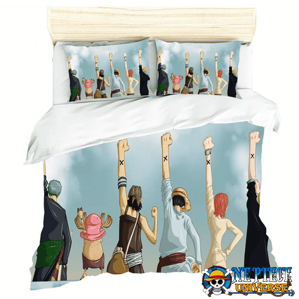 Straw Hats Arm Nakama One Piece Bedding Set and Sheet | One Piece Universe