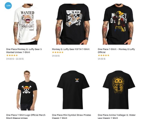 Top 6 One Piece Anime Manga T-Shirts for Fans in 2024 - Official One ...